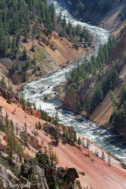 Inspiration Point, Yellowstone - Photo - Photograph - Picture